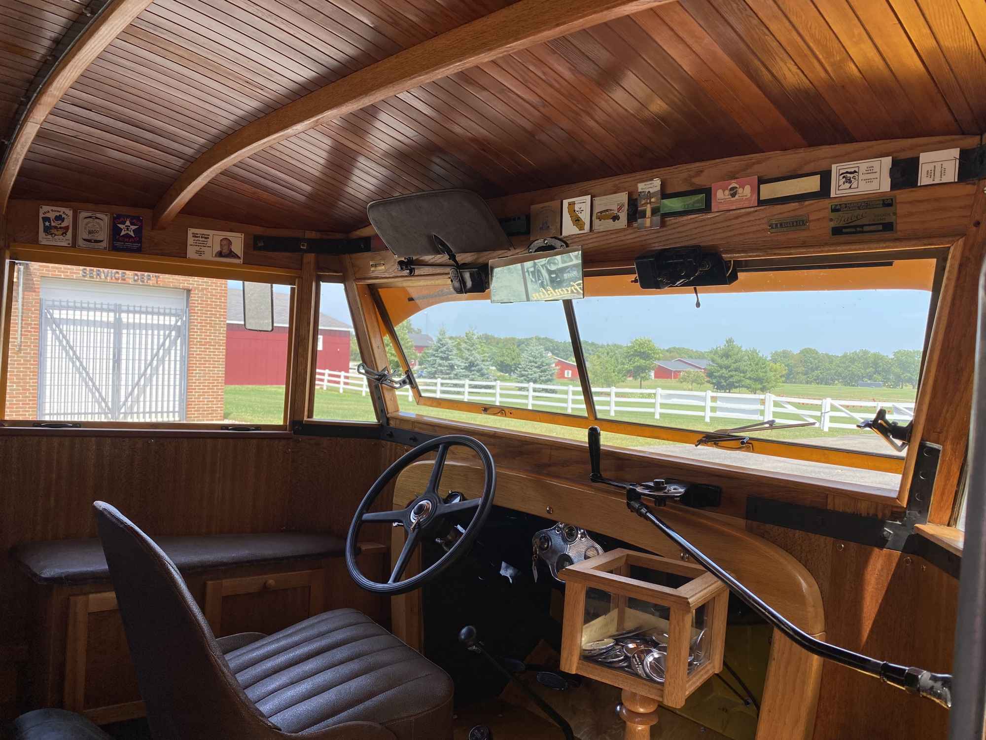 Ride in a 1930 Ford Model AA School Bus at Back… | Gilmore Car Museum